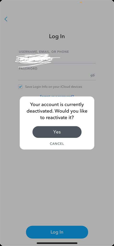 Account Wont Reactivate After Being Permanently Locked After 3 Months R Snapchathelp