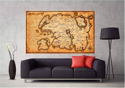 Elder Scrolls Map Wallpaper