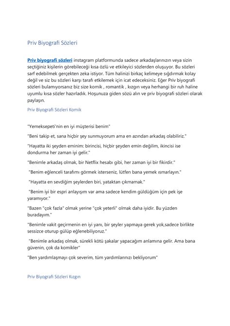 9 priv hesap biyografi önerileri pdf