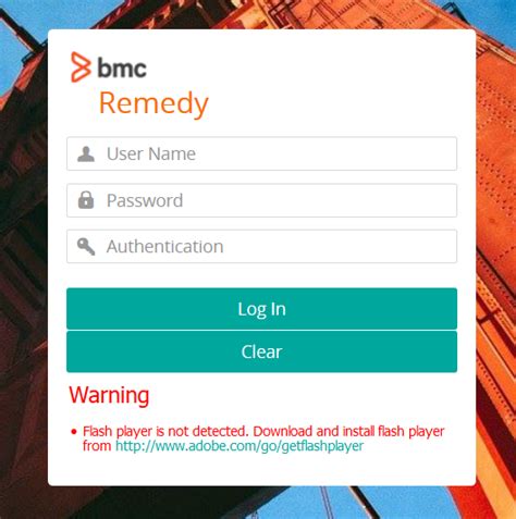 How To Remove Flash Warning At Midtier Login Remedy Ar System Mid