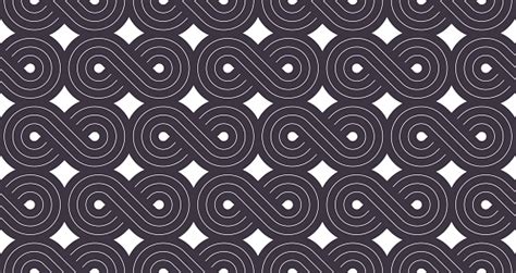 Lattice Geometric Seamless Pattern Vector Design Trendy Retro Style Minimal Grid Tiling