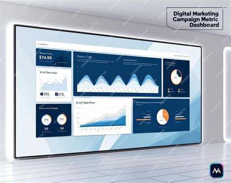 Inclusive Digital Marketing Campaign Metrics Dashboard Premium Ai Generated Image