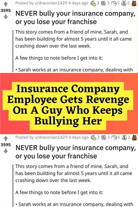 Insurance Company Employee Gets Revenge On A Guy Who Keeps Bullying Her