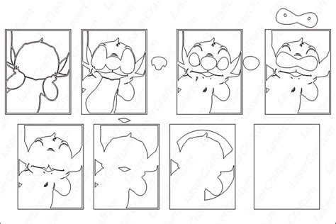 Stitch V2 Layered Design For Cutting Lasercraftum