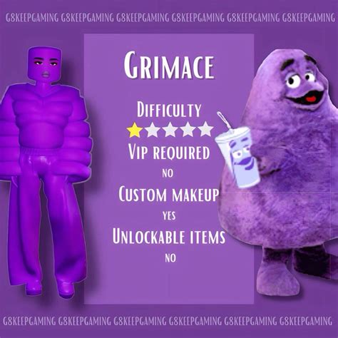 ⋆𐙚₊˚⊹♡ Grimace Shake Mascot Theme Make It Yourself Dress To Impress