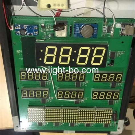 Ultra White Four Digits 1 2inch 7 Segment LED Display Common Anode For Clock Indicator