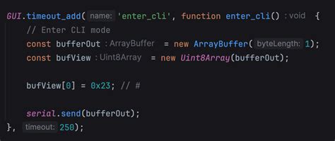 Javascript How To Enter Betaflight CLI Mode By Sending Command