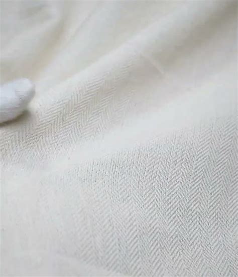 Herringbone Cream Wool Cotton 185 Gsm Handwoven Fabric Youtube