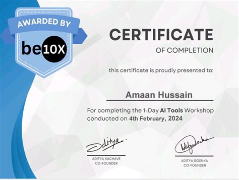 Amaan Hussain On Linkedin Artificialintelligence Learning Be10x