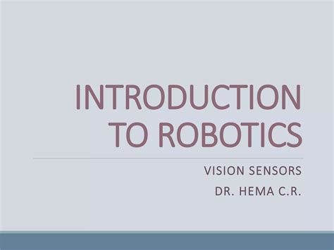 Vision Sensors Pptx