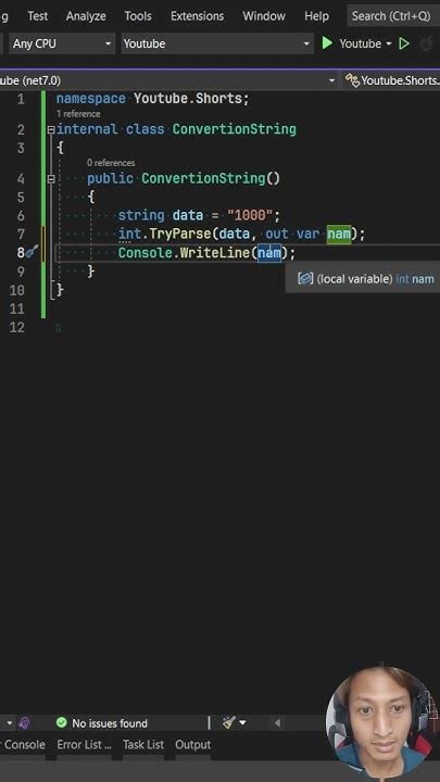 Cara Konversi Tipe Data String Menggunakan Tryparse Csharp Tips Shorts Viral Programming