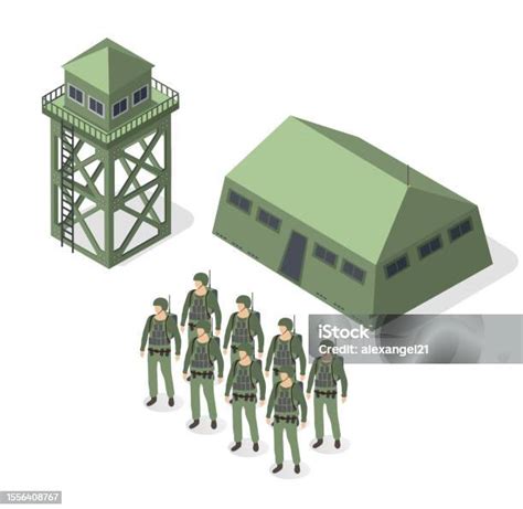 육군 무장 병력 병사들의 집합 아이소메트릭 무장 군사 물체 3차원 형태에 대한 스톡 벡터 아트 및 기타 이미지 3차원 형태 개념 개념과 주제 Istock