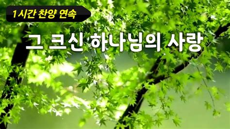 그 크신 하나님의 사랑 찬양 1시간 우미쉘 찬양 예배 묵상 기도 명상 Youtube