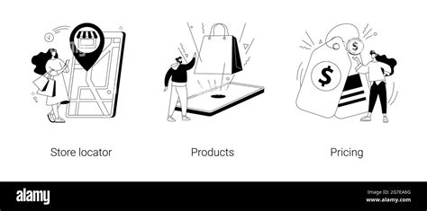 E Commerce Website Abstract Concept Vector Illustrations Stock Vector Image And Art Alamy