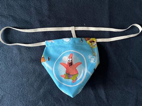 Mens Patrick String Thong Male Spongebob Lingerie Underwear Etsy