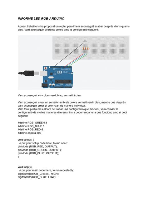 Informe Led Rgb Arduino Pdf