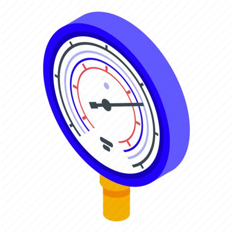 Manometer Pressure Isometric Icon Download On Iconfinder
