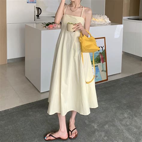 민소매 끈나시 롱드레스 나들이 데이트 원피스 해변룩 비치룩 여행룩