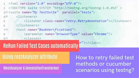 Re Run Failed Test Cases Automatically Restanalyzer Attribute In Testng Irestanalyzer