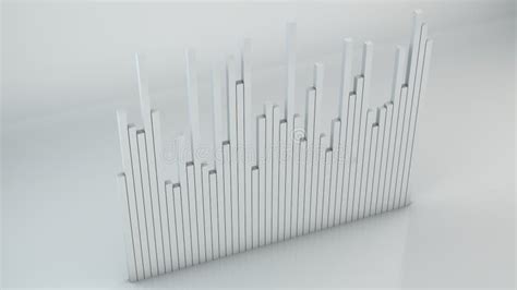 Abstract Audio Visualizer Equalizer Digital Illustration Backdrop Stock Illustration