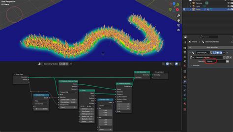 Geometry Nodes Distribute Points Density By Using Other Object As Controller Modeling