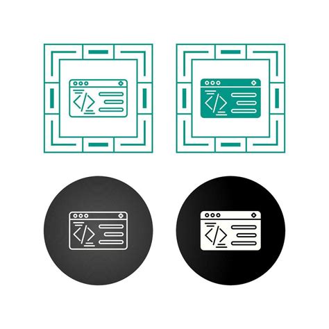 Programming Vector Icon Vector Art At Vecteezy