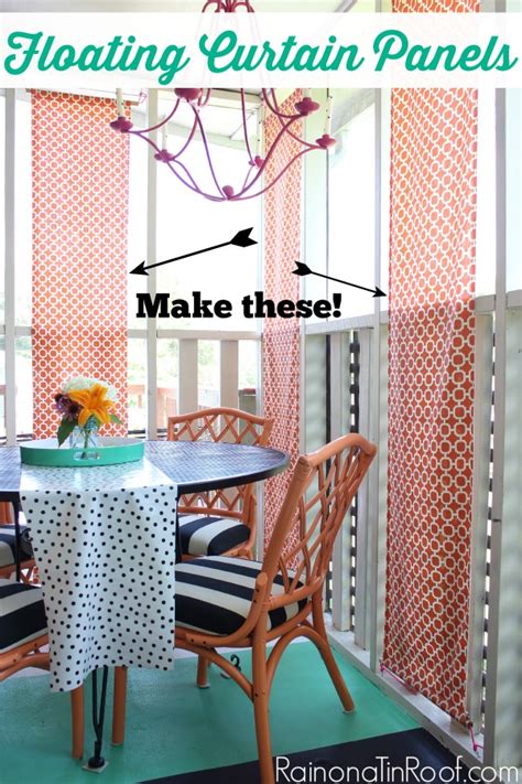 DIY Floating Curtain Panels