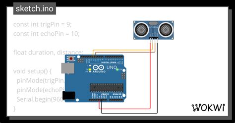 Ultra Sonic Wokwi Esp32 Stm32 Arduino Simulator