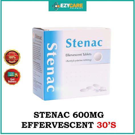 Stenac 600mg Effervescent 30 Sachet Shopee Malaysia