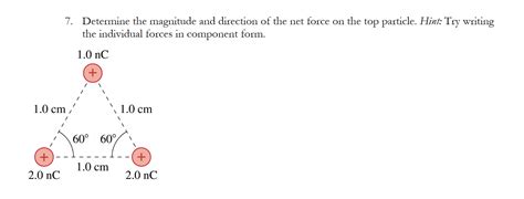 Solved Determine The Magnitude And Direction Of The Net Chegg