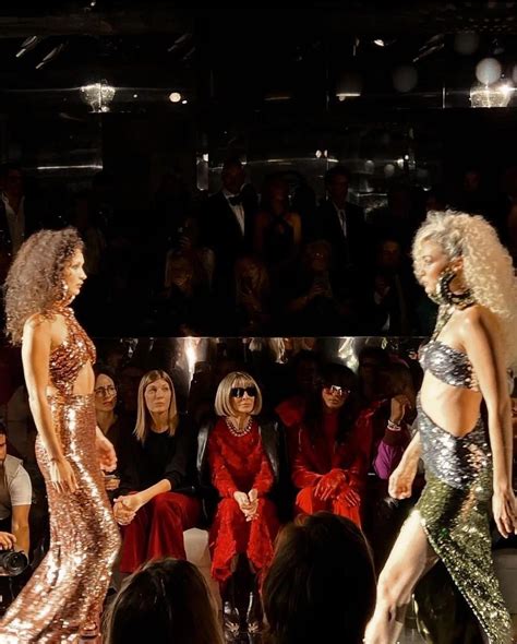 Bella Hadid And Gigi Hadid Look Astonishing In Glittery Outfits As They Walk The Ramp For Tom