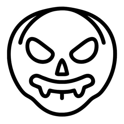 Premium Vector Hellowen Icon Outline