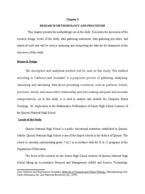 4 Chapter 3 Sample Manuscript Pdf