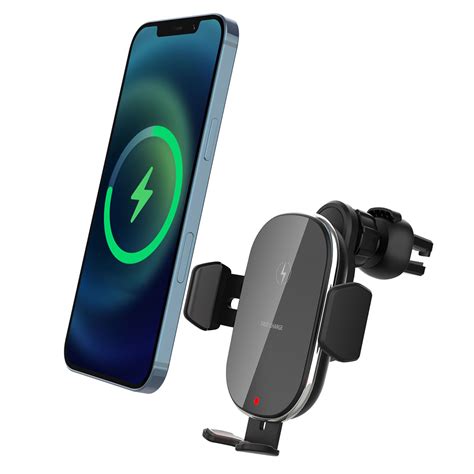 15w Fast Wireless Car Charger With Auto Sensing Phone Mount