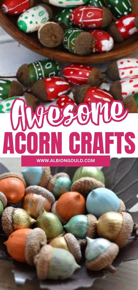 Fun Acorn Diy Projects Craft Projects With Acorns Fall Craft With
