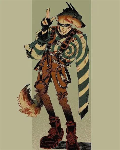 画风又帅又野！美式风格下的极致运线，这样的福瑞控谁不爱squiddy角色线条 Squiddy 英国 角色设计师 Twi：bigsquidman 来自英国的插画师，角色设计师