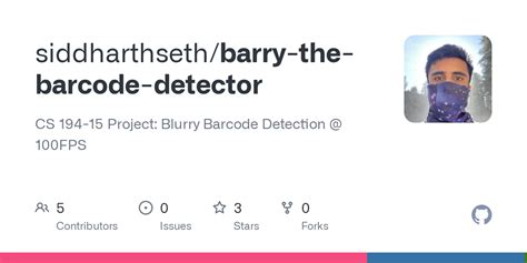 GitHub Siddharthseth Barry The Barcode Detector CS Project Blurry Barcode Detection