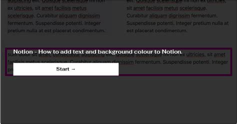 notion how to add text and background colour to notion