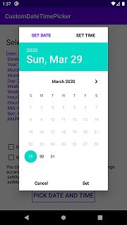 Android Date And Time Picker Dialog Stack Overflow