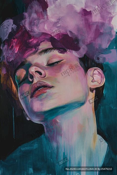 Ai创作图人像插画 原创厚涂 数字肖像插画 当代肖像画 焦躁装饰画 厚涂头像 色彩与情绪 人脸色块拼接装饰画 创意人物画 高级感女插画 抽象艺术肖像画 人物情绪插画 数字油画插画设计 酷炫色彩