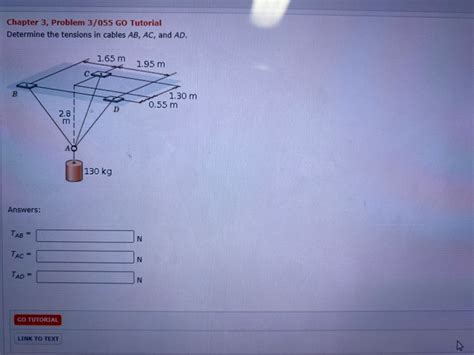 solved chapter 3 problem 3 055 go tutorial determine the