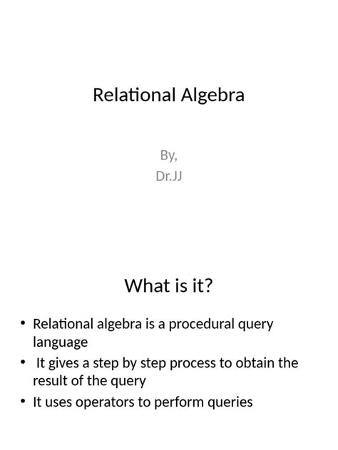 Relational Algebra Unit 2 Pdf Mathematical Concepts Logic