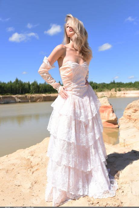 Blonde Teen Ava List Models Naked On A Riverbank In A Sexy Manner