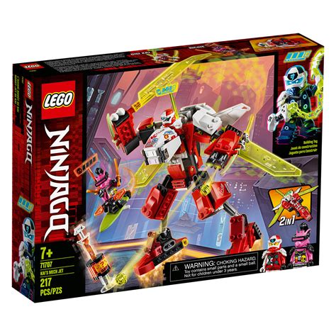 Купить LEGO Ninjago 71707 - Реактивный самолет Кая 2 в 1
