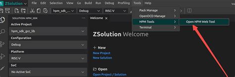如何在ZStudio IDE中使用HPM Pinmux Tool 基于HPMicro SDK进行一站式嵌入式开发 Terapines Products 1nfinite