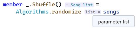 Improved F Hints In Visual Studio NET Blog