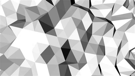 Premium Stock Video Small White Low Poly Geometric Shapes Pattern