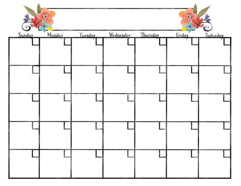 Cute Printable Calendar Printable Calendar