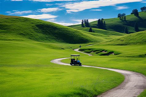 Several Small Hills And Green Grasses Background Gyeonggi Do Golf Golf Course Background