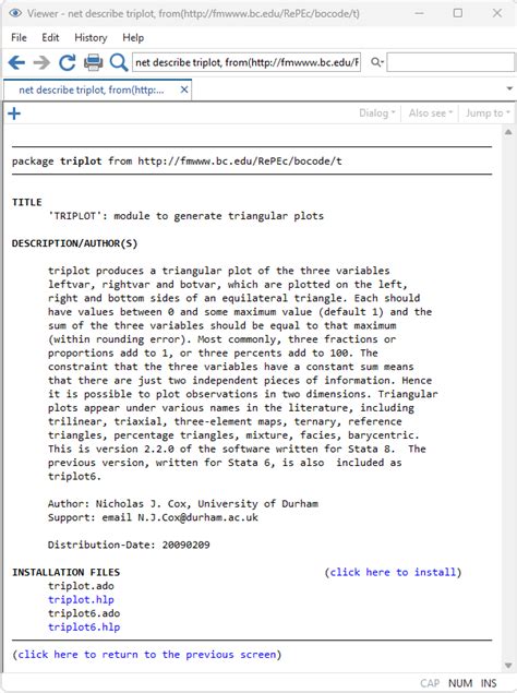 Community Contributed Programs Stata
